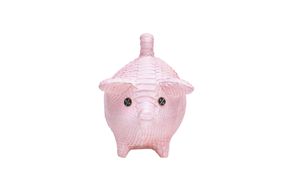 Tijuana Piggy Bank, Matte Light Pink Snakeskin | Elisabeth Weinstock ...